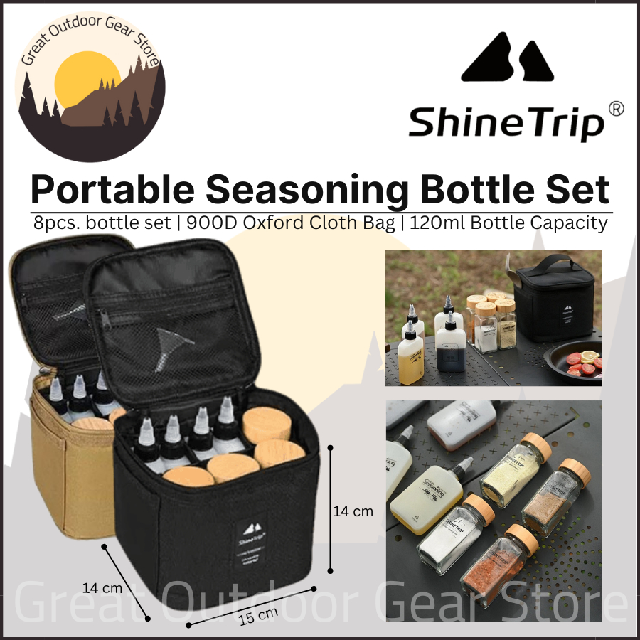 ShineTrip Outdoor Camping Condiments Organizer Container Set Seasoning ...