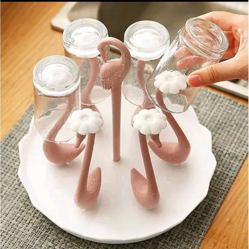 Swan Plastic Glass Holder with 6 slots | Shopee Philippines