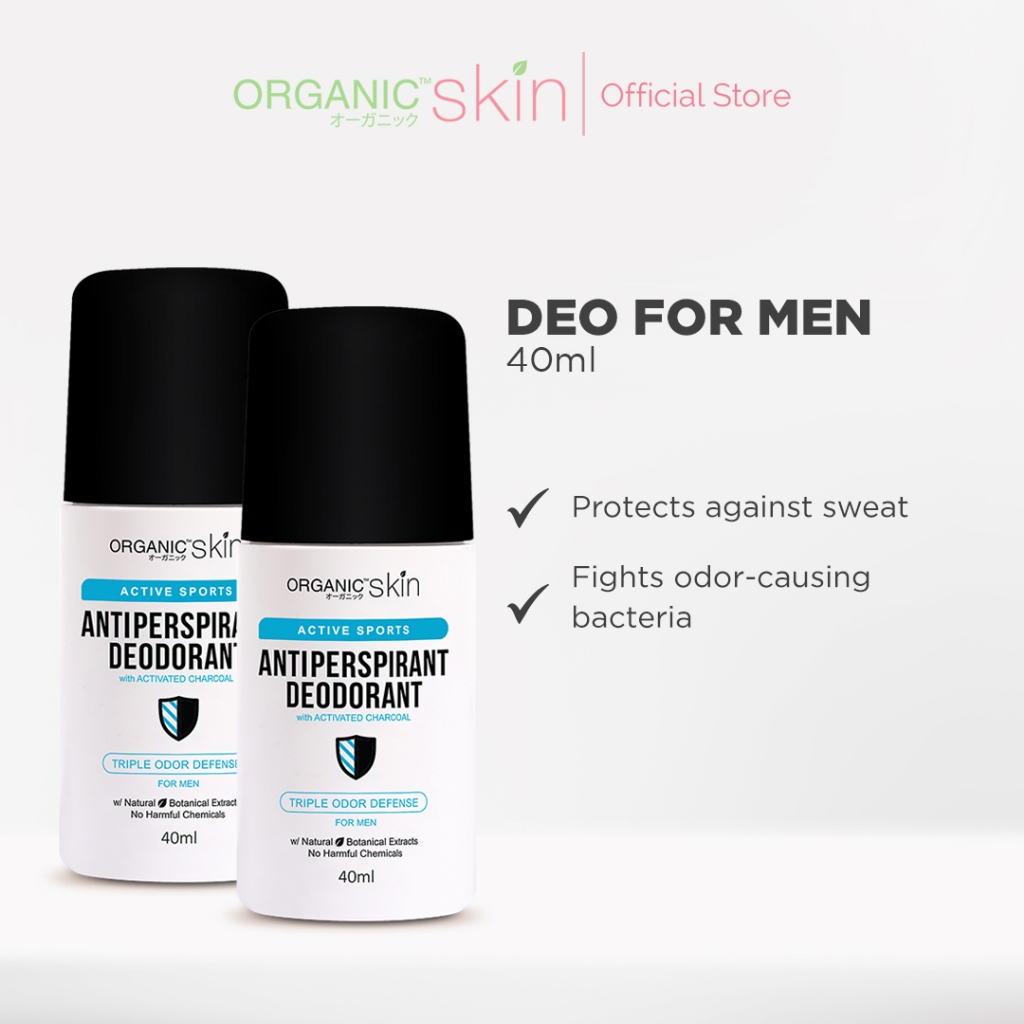 Organic Skin Japan Anti-Perspirant Deodorant For Men 40ml Underarm ...