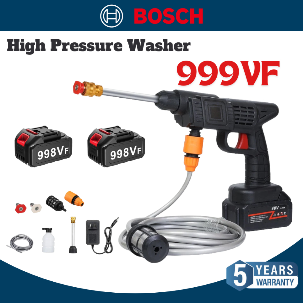 BOSCH Portable Pressure Washer 999VF with 15L/Min High Water Flow For ...