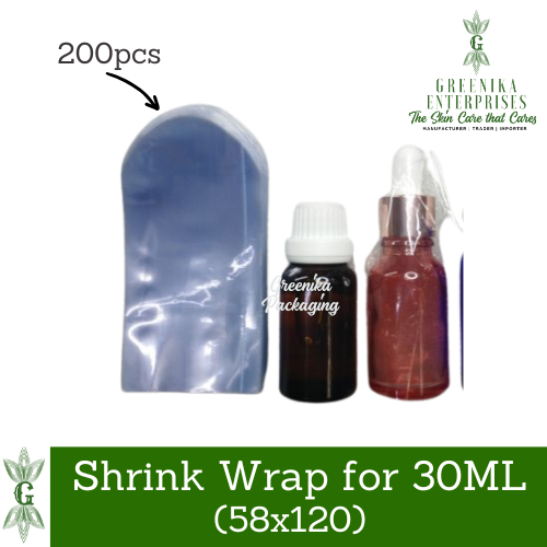 200PCS SHRINK WRAPS FOR 30ML BOTTLES (58x120) | Shopee Philippines