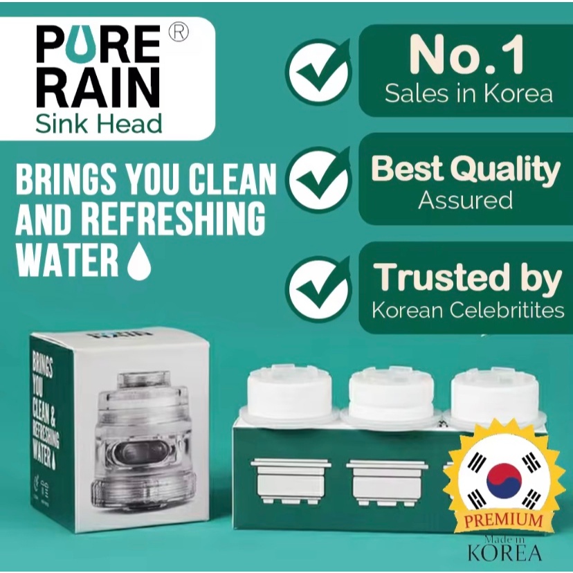 PURERAIN SINK HEAD (1pc) with REFILLING SINK FILTER (3pcs) | Shopee ...