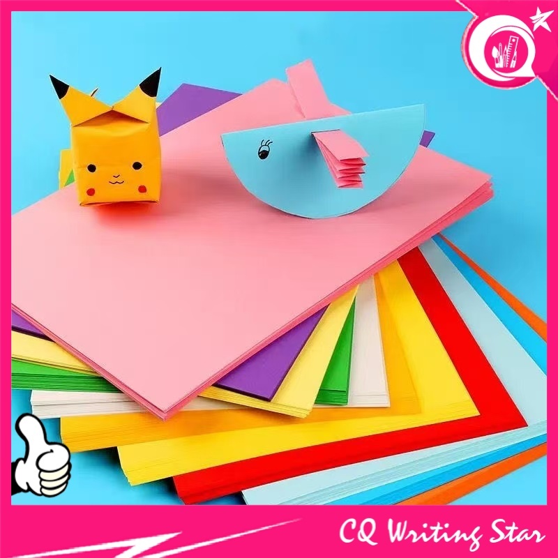 Value Pack 100 Sheets Origami Paper Double Sided Color DIY Folding ...