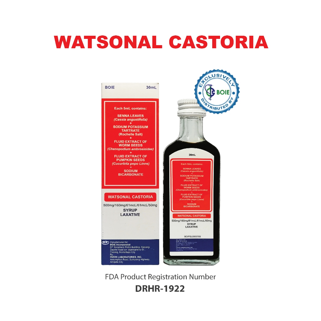 Watsonal Castoria - 30 mL - Mild Laxative for Constipation (Tibi) and ...