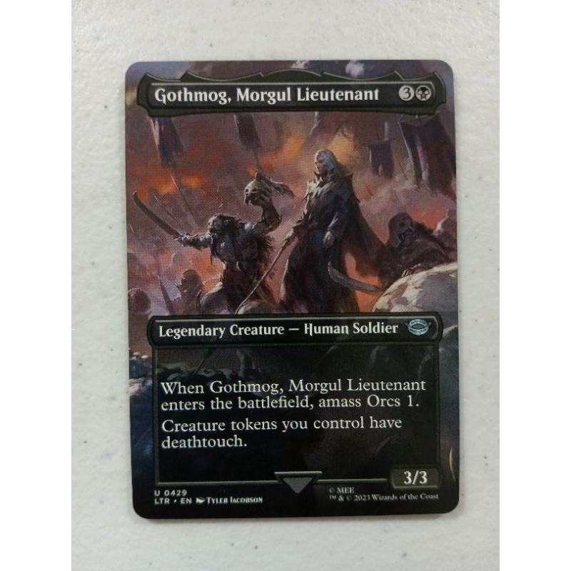 MTG - Gothmog, Morgul Lieutenant - BORDERLESS - LTR | Shopee Philippines