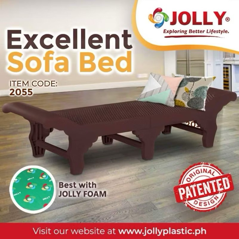 2277 Jolly plastic elegant sofa bed 74.5x22.5x17. 25 inches | Shopee ...
