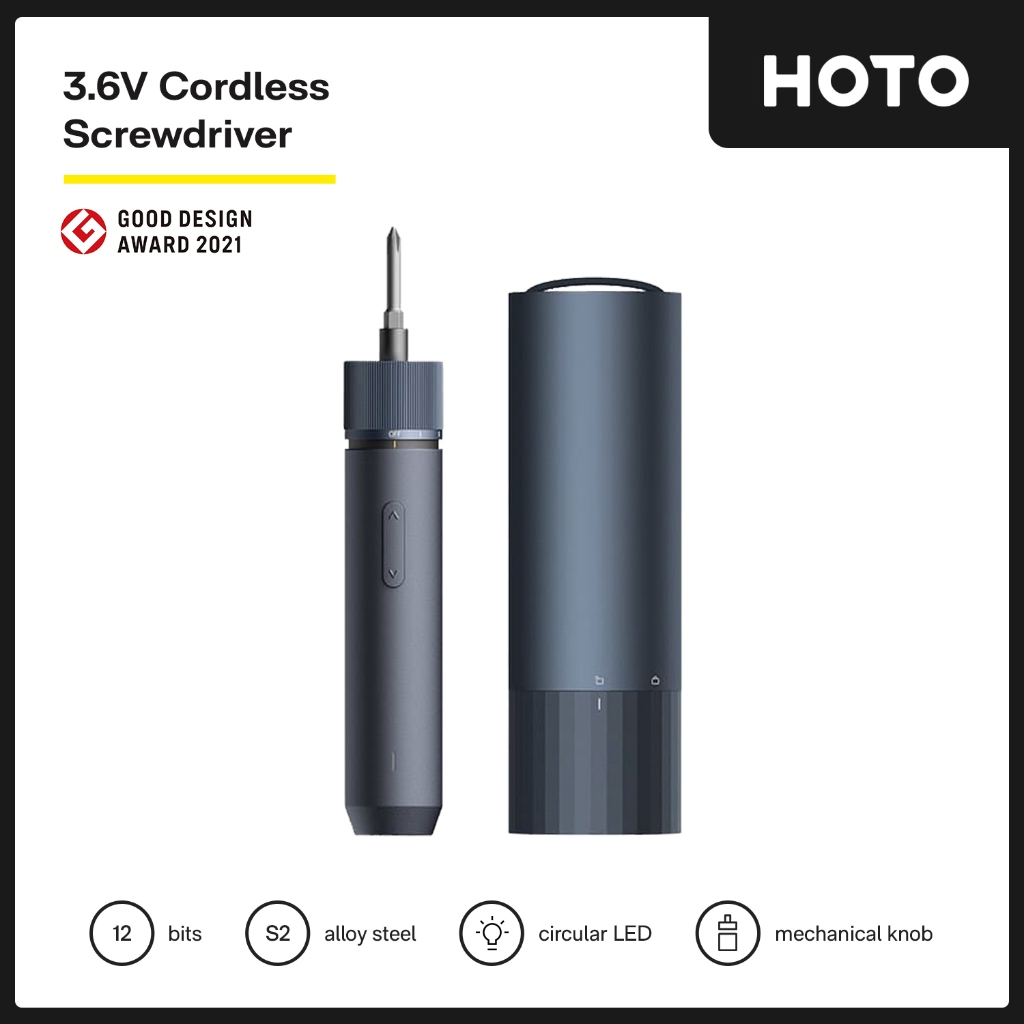 HOTO 3.6V Cordless Screwdriver | Shopee Philippines