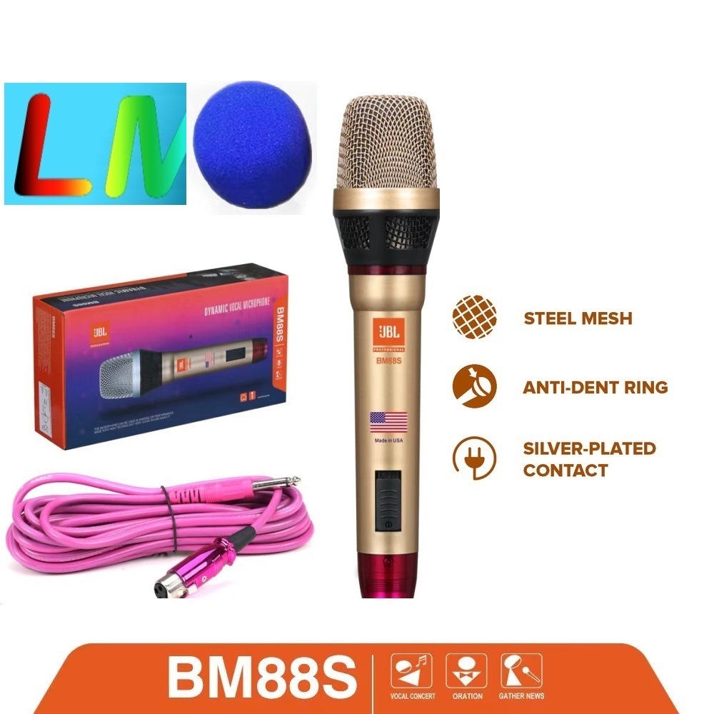 cod HEAVY DUTY WIRED MICROPHONE DM-88S JBL heavy duty wired microphone for videoke recording ...