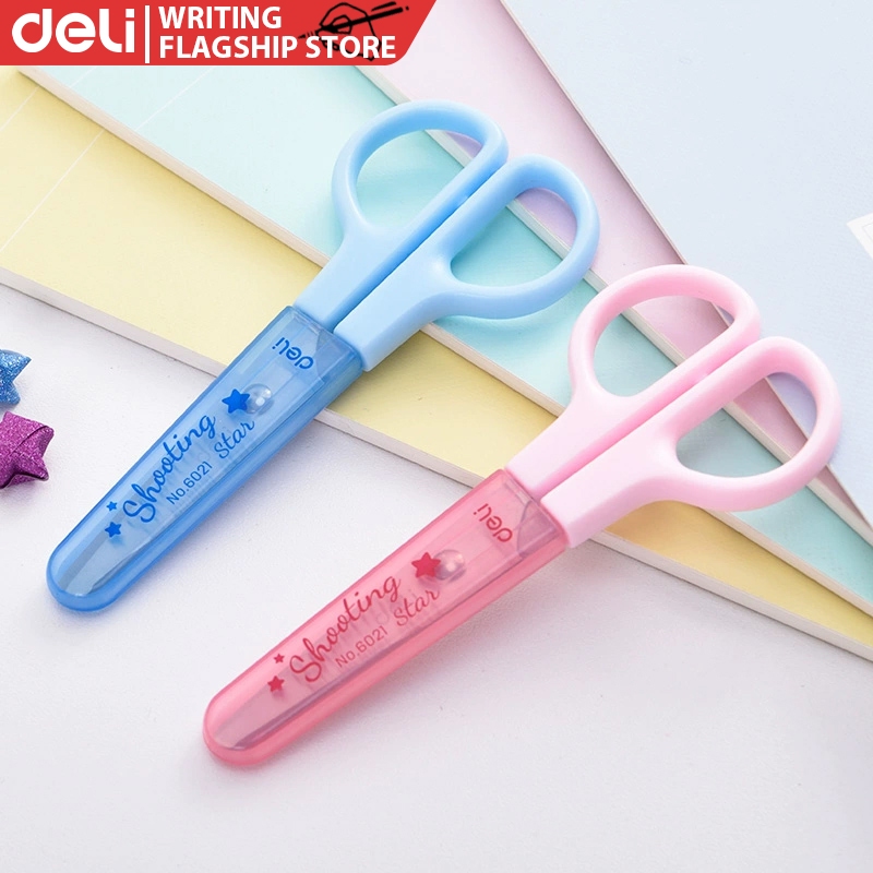 Deli School Scissors Stainless Steel Blade Durable Cutting Safe ...
