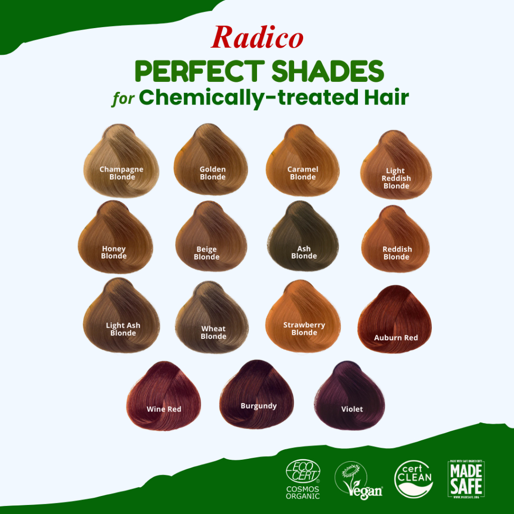 Radico Organic Fashion Hair Color for Chemically Damaged Colored Hair ...