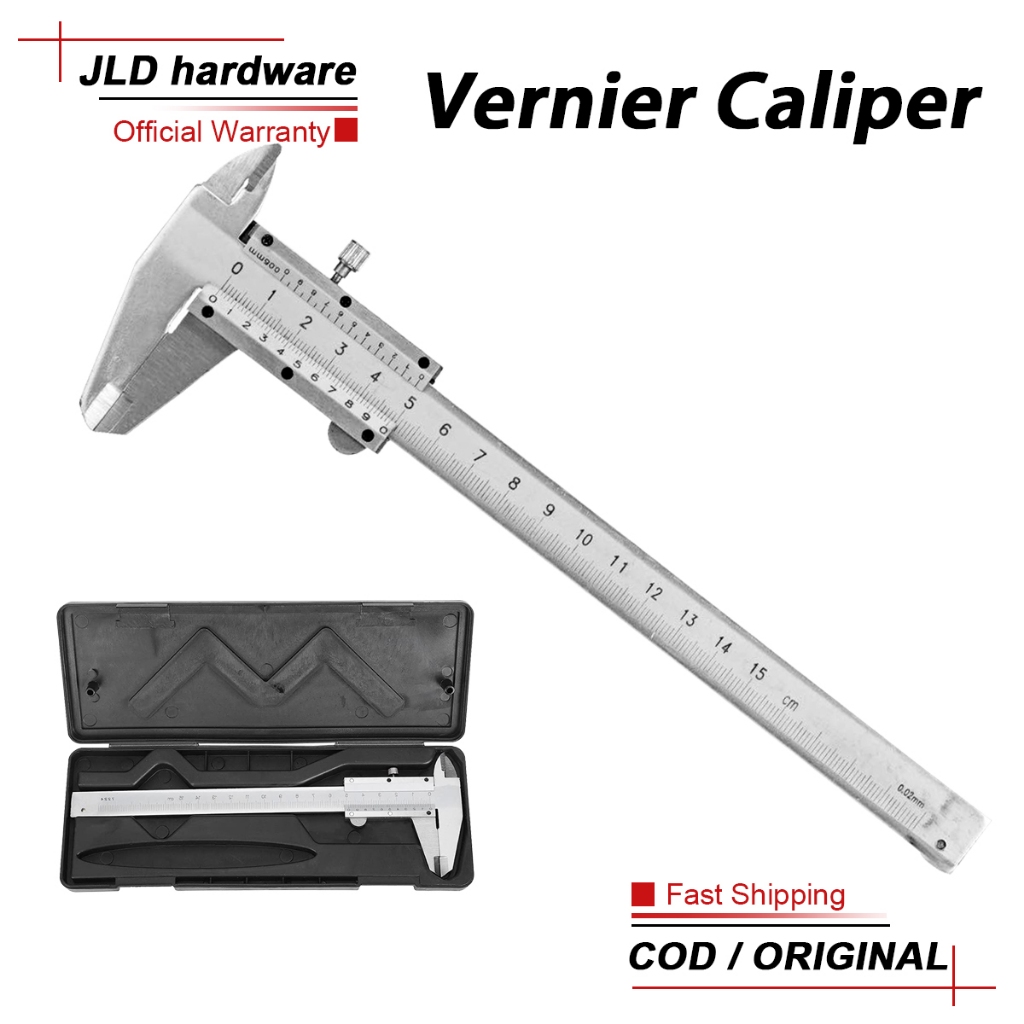 JLD 6 Inch Vernier Calipers High Accuracy Stainless Steel Non Digital ...