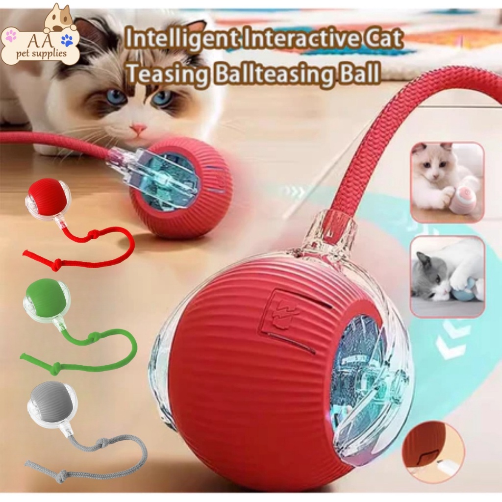 Interactive Cat Ball Toy Automatic Moving Dog Ball Rechargeable ...