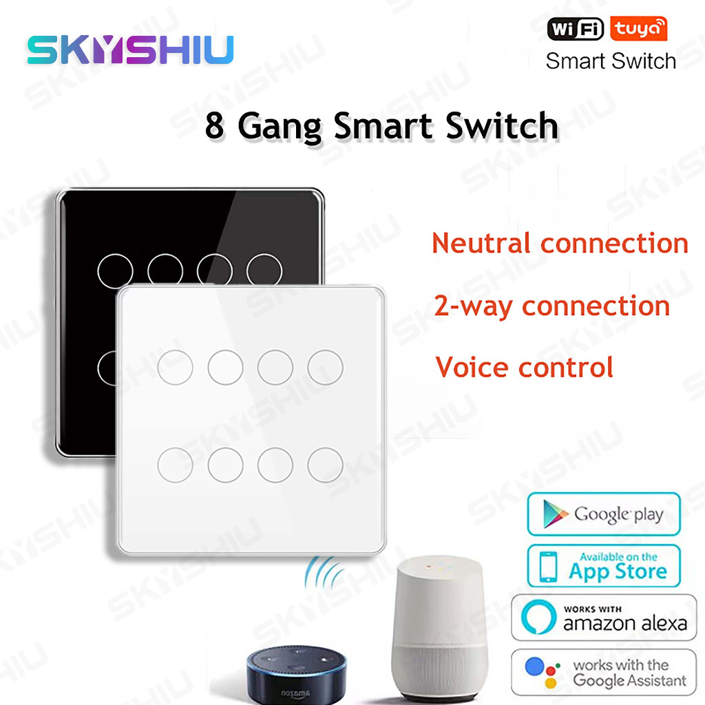 SKYSHIU 8-bit smart switch smart switch for light smart switch wifi ...