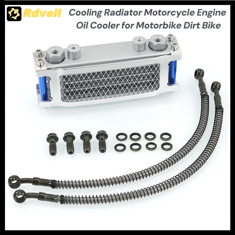 Universal Cooling Radiator Motorcycle Engine Oil Cooler for Motorbike ...
