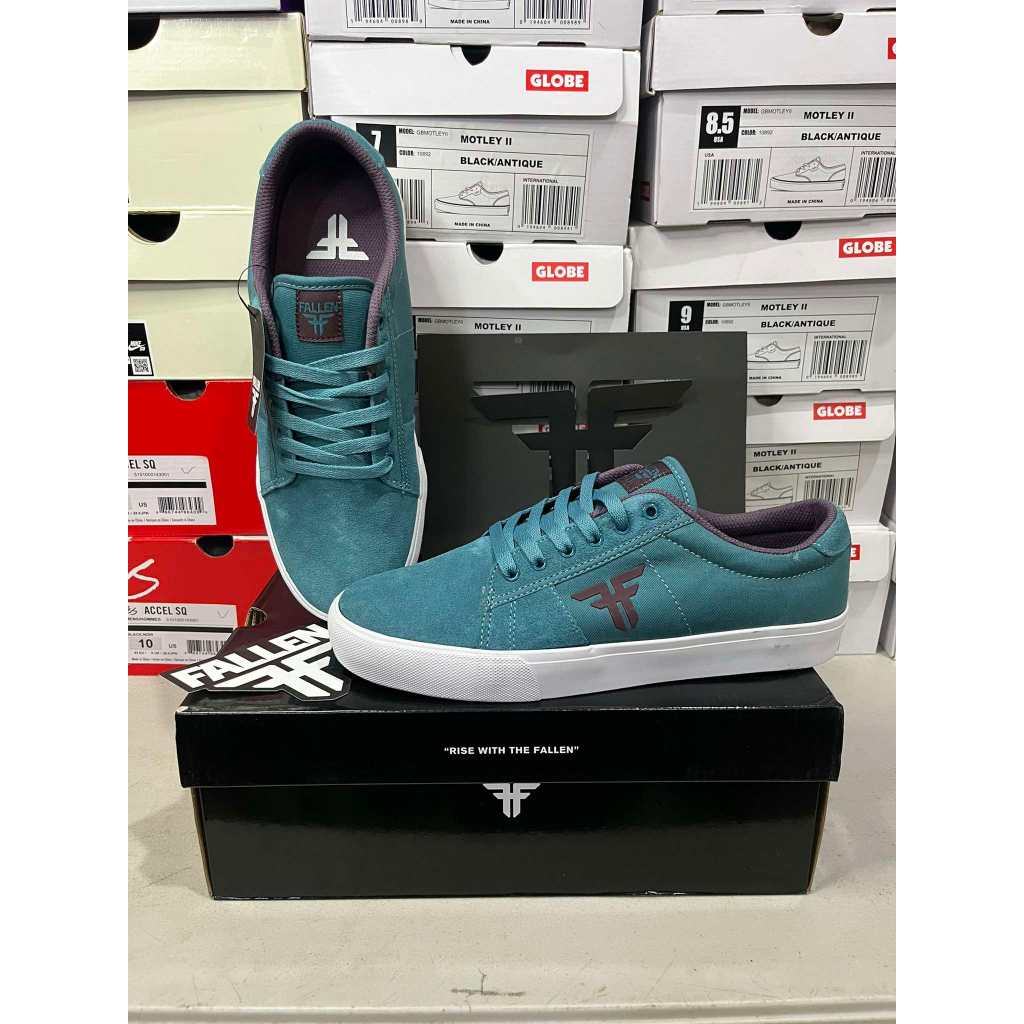 Fallen Bomber Cyan Wine Vulc Shoes | Shopee Philippines