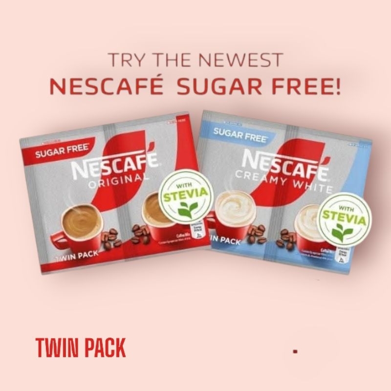 New Nescafe sugar free coffee mixes original creamy white | Shopee ...