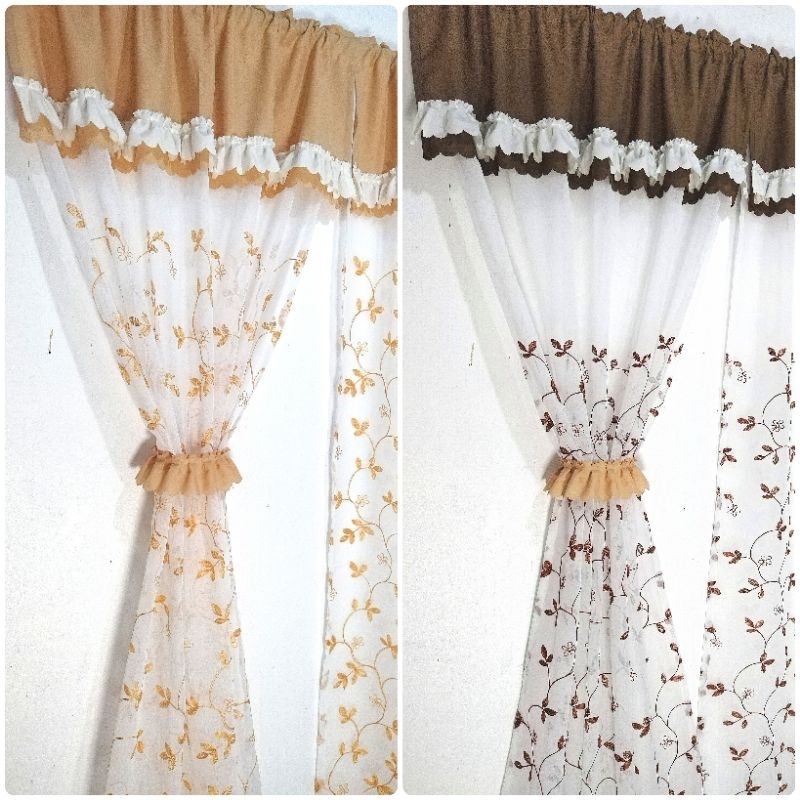 YSABELLE 1PC TULLE LINEN LACE CURTAIN SALE FOR WINDOW KURTINA FOR ...