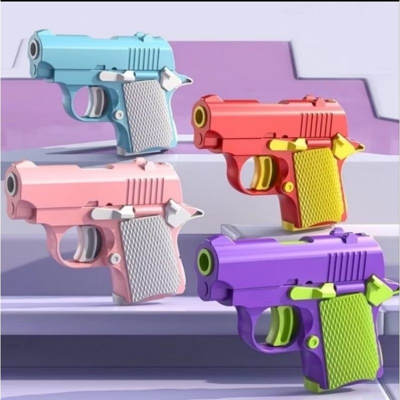 BABY GUN STRESS RELIEF GUN TRENDING FIDGET (RANDOM COLOR) | Shopee ...