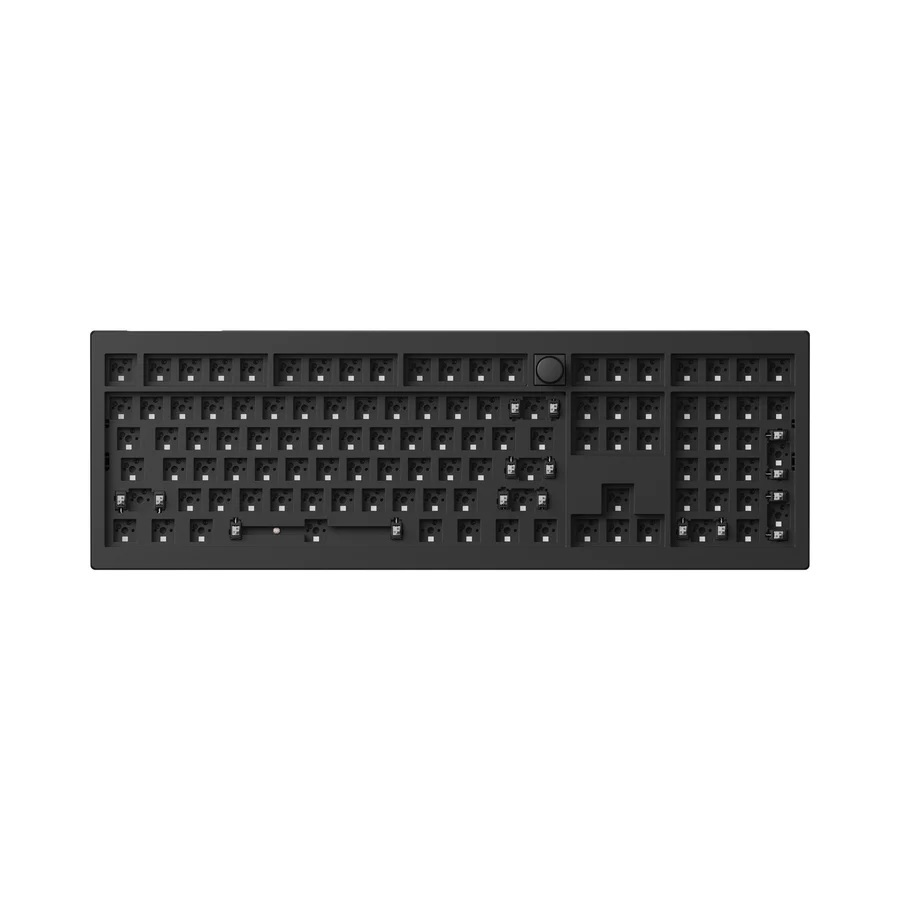Keychron V6 Max QMK Mechanical Barebone, Carbon Black, Full, Tri-mode ...