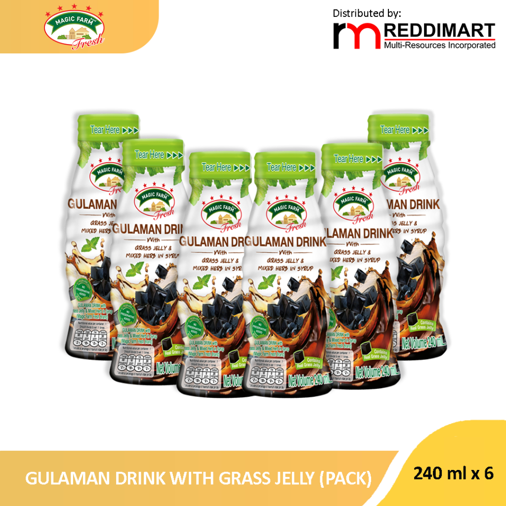 Magic Farm Gulaman Drink With Grass Jelly 240ML (1 Pack) | Shopee ...
