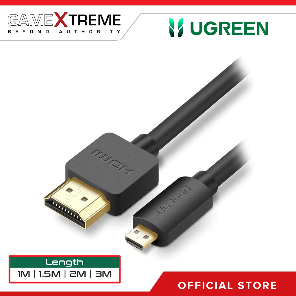 UGREEN Micro HDMI Male To HDMI Male Cable HD127 | Shopee Philippines