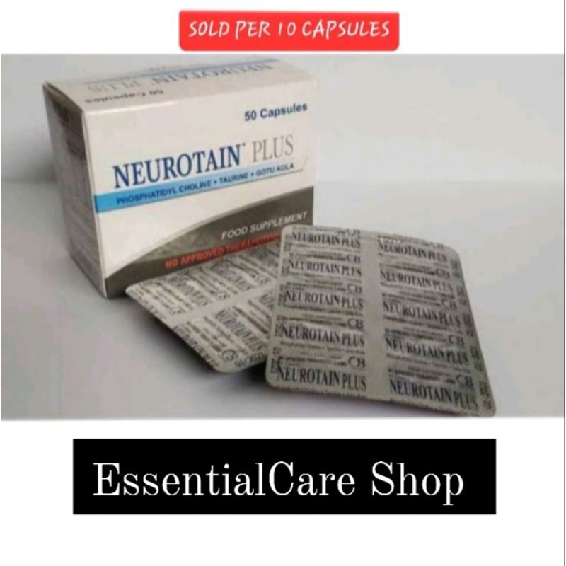 NEUROTAIN PLUS FOOD SUPPLEMENT, CAPSULE BY 10's | Shopee Philippines