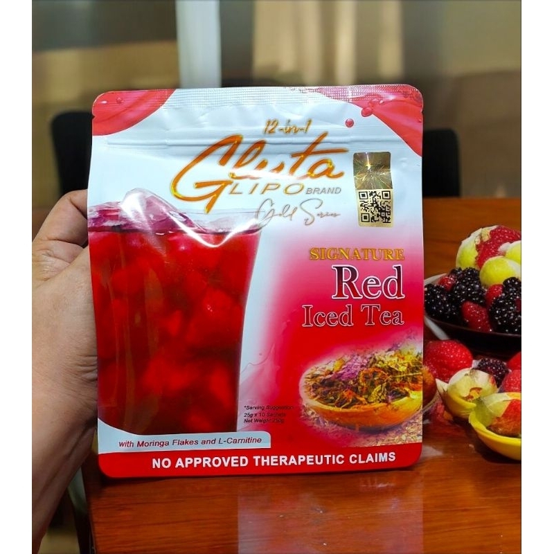 100g Glutalipo Slimming Drink - Red Iced Tea Gold Series - Detox Powe ...