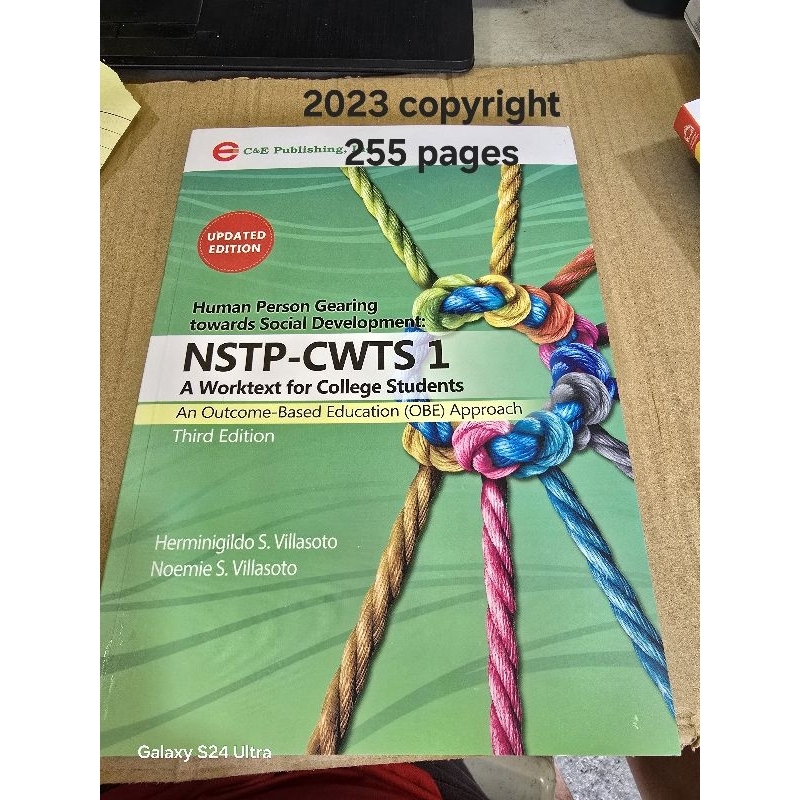 Human Person Gearing towards Social Development: NSTP-CWTS1 A Worktext ...