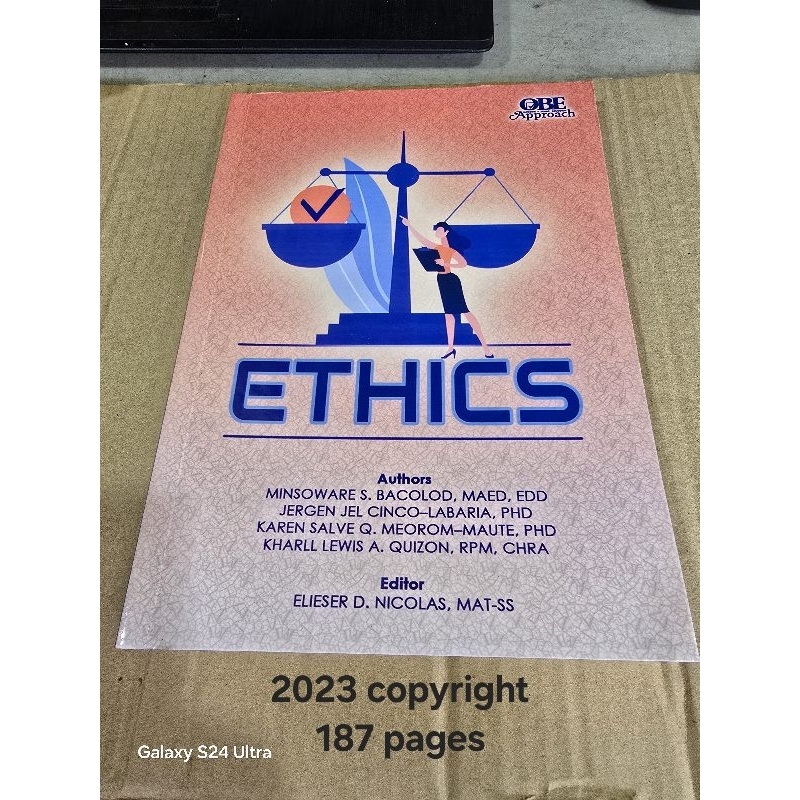 ETHICS By. MINSOWARE S. BACOLOD, MAED, EDD | Shopee Philippines