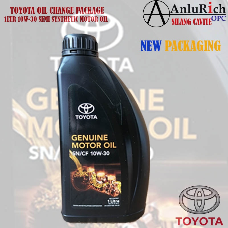 ORIGINAL TOYOTA MOTOR OIL 10W-30 SEMI-SYNTHETIC 1L (08880-85086 ...