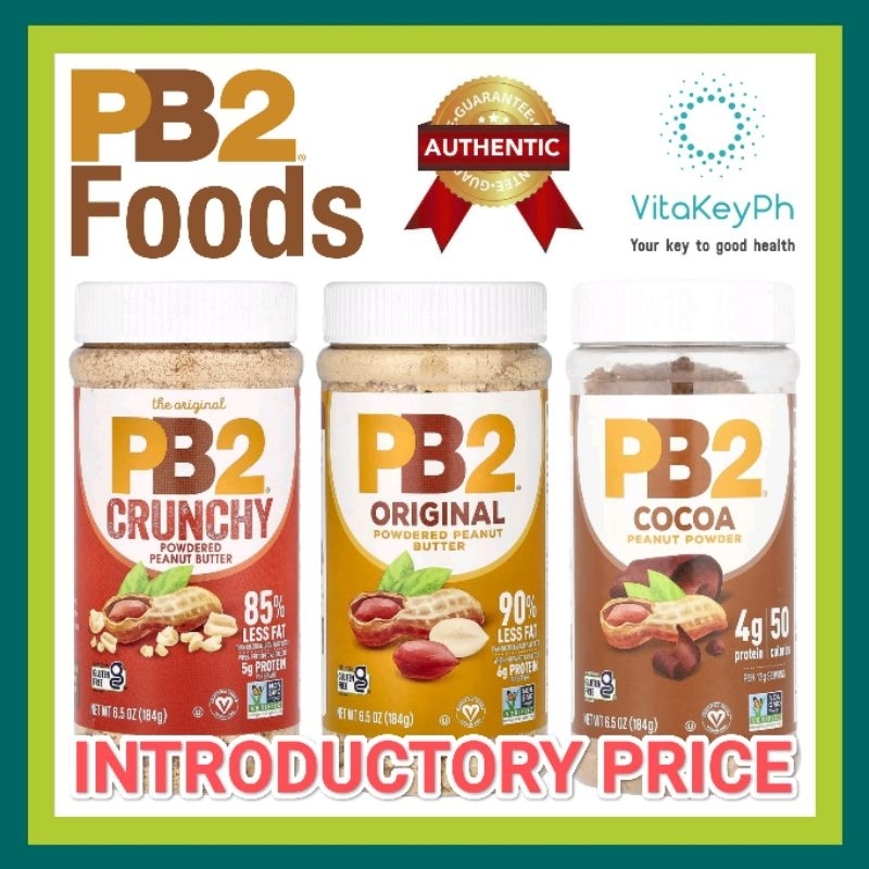 PB2 Peanut Butter Powder : Original ; Cocoa ; Crunchy VitaKeyPh ...