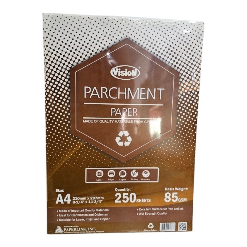 Vision Parchment Paper A4- 250 Sheets | Shopee Philippines