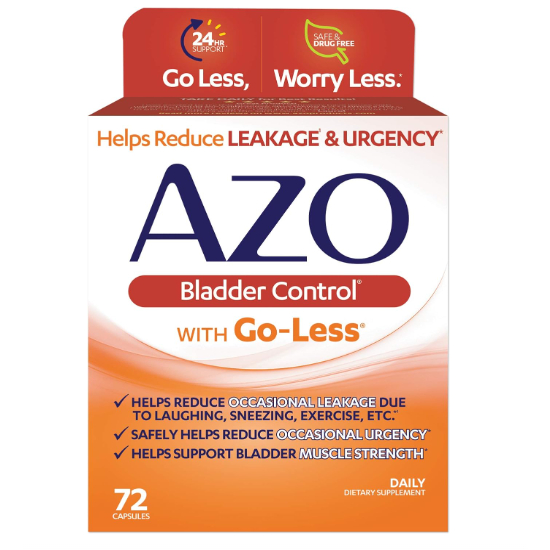 Azo Bladder Control with Go-Less Pumpkin Seed & Soy Germ Reduce ...