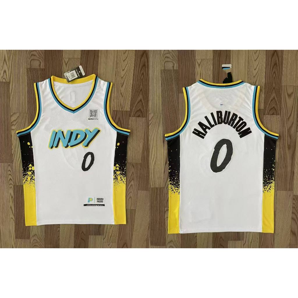 Tyrese Haliburton 2023-24 Indiana Pacers Black #0 City Edition Jersey ...