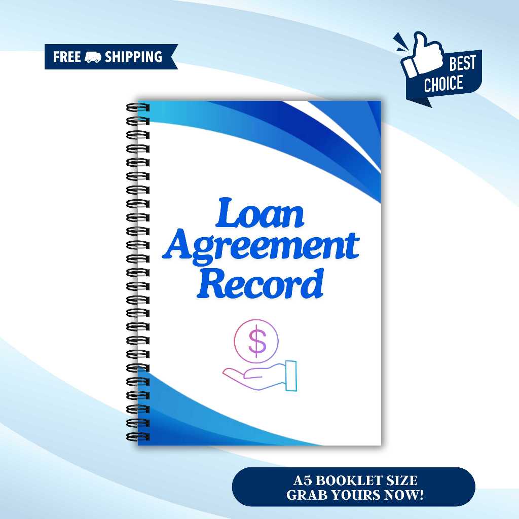 Loan Agreement Tracker Notebook – English & Tagalog for Lending ...