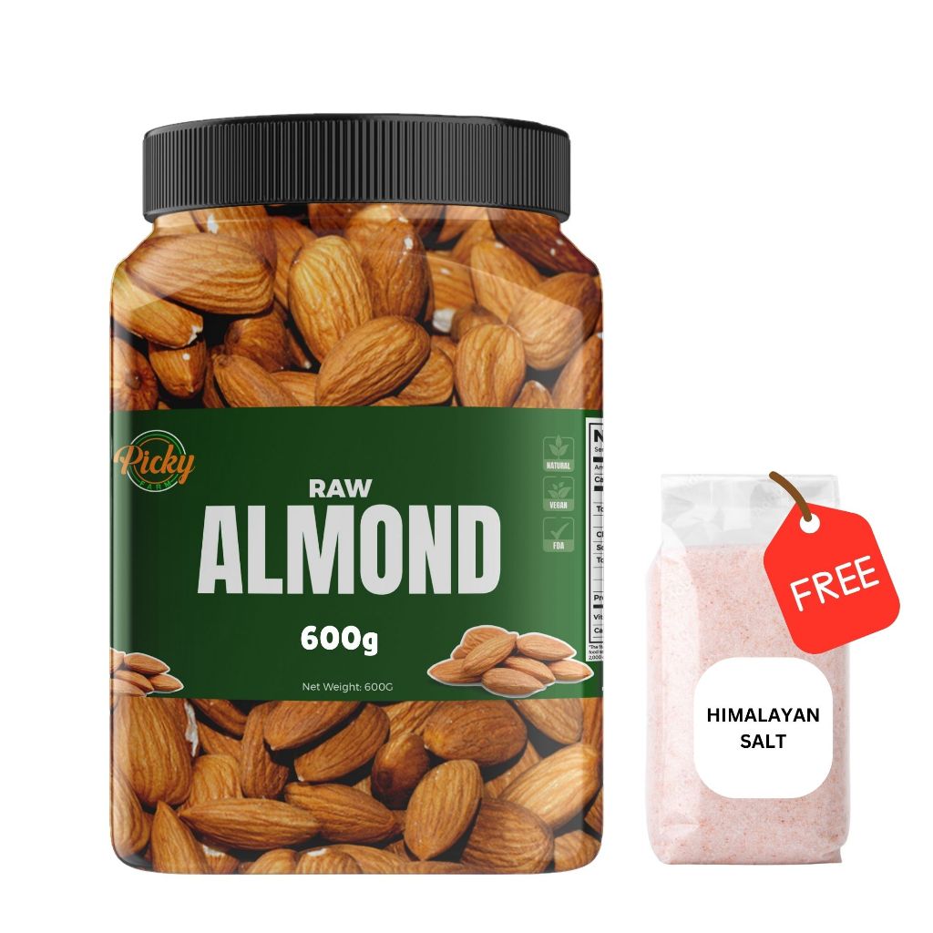 Raw Almonds - Premium, Whole, Unsalted & Unroasted Almonds, Vegan Snack ...