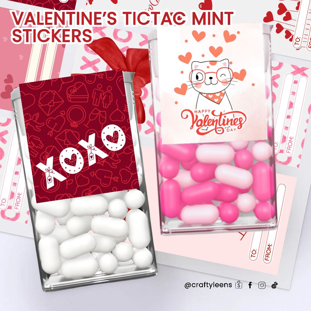 12pcs Valentine's Tic Tac Mint (14.5g) Stickers | Shopee Philippines