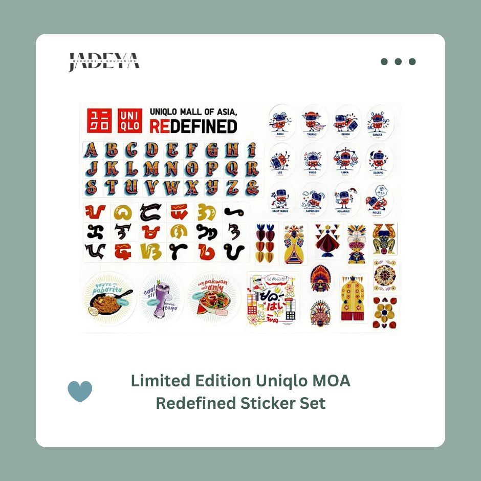 Limited Edition Uniqlo SM Mall of Asia Redefined Sticker Set | Shopee ...