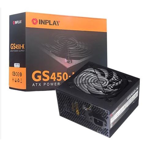 Inplay GS450-k True Rated PSU Power Supply 80 Plus Efficiency (1 Year ...