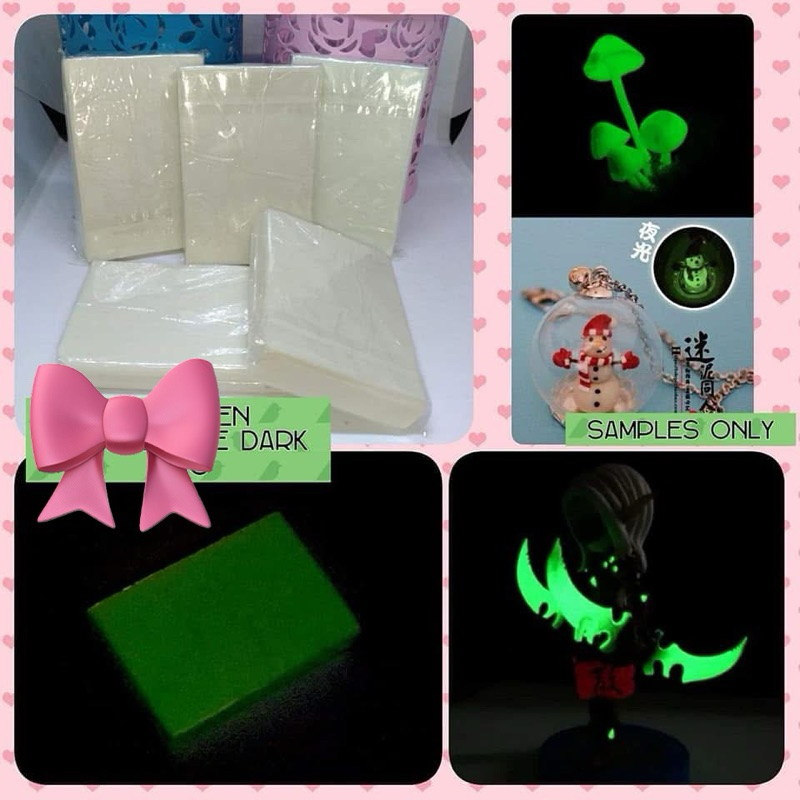 Glow in the dark polymer clay | Bakeable clay | Oven-baked clay | DIY ...