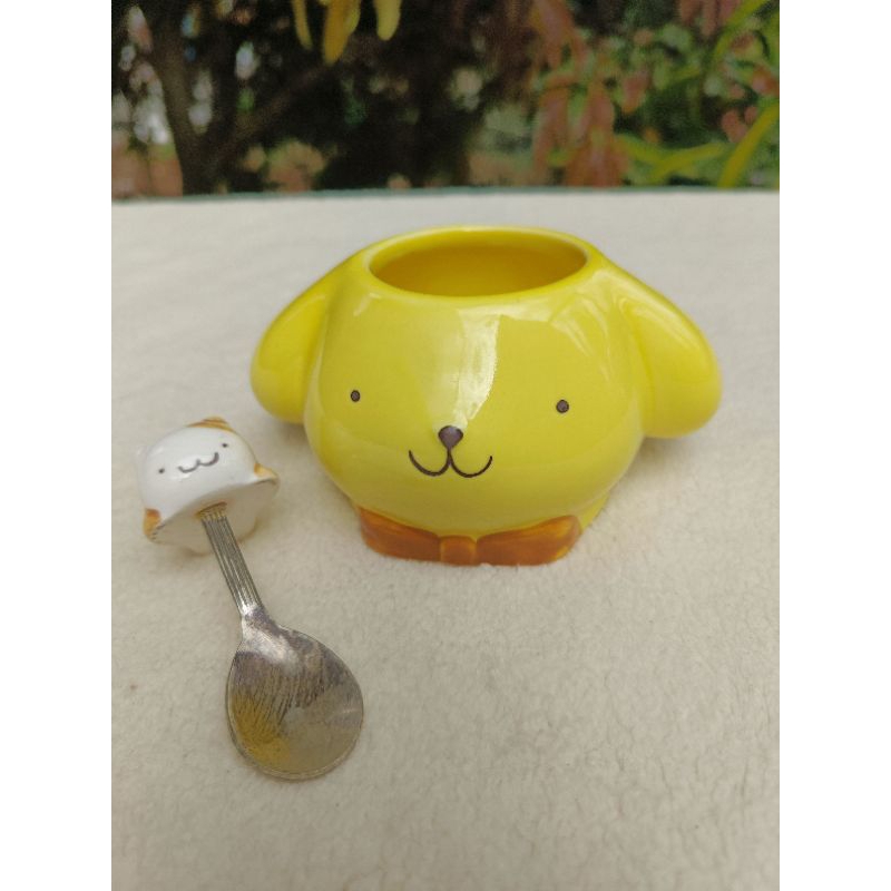 BOXMANIA---Ceramic container with spoon. Pompompurin, Sanrio | Shopee ...