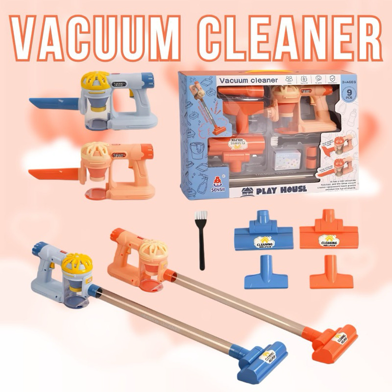 Vacuum Cleaner Toy Pretend Play Toys with Sounds Cleaning tools for ...