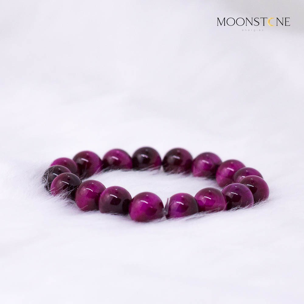Moonstone Energies Natural Pink Tiger Eye Stone Bracelet for Men and ...