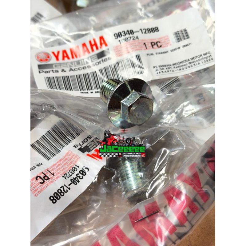 Genuine Drain Plug Bolt for Yamaha Aerox V1-V2/,Mio Sporty/Soul/Soulty/M3/Soul i 125 YGP:90340 ...