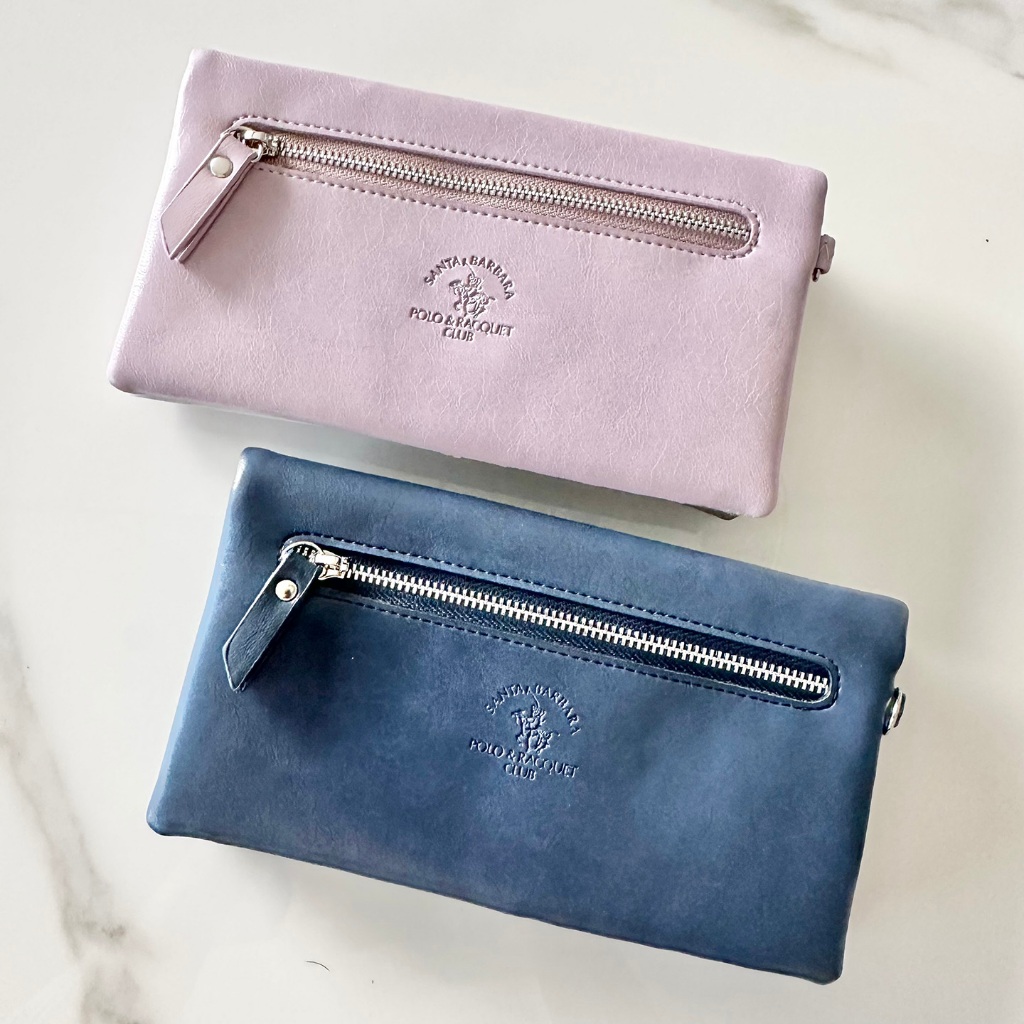 Santa Barbara Polo & Racquet Club Ladies Long Wallet Soft Leatherette ...