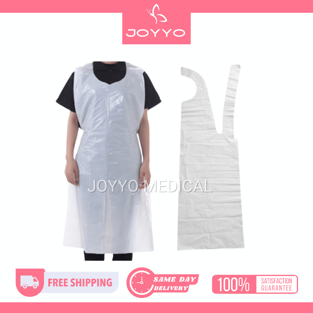 Apron P.E. Plastic (1 PIECE) Thin White TOPCARE (MANIPIS) | Laboratory ...