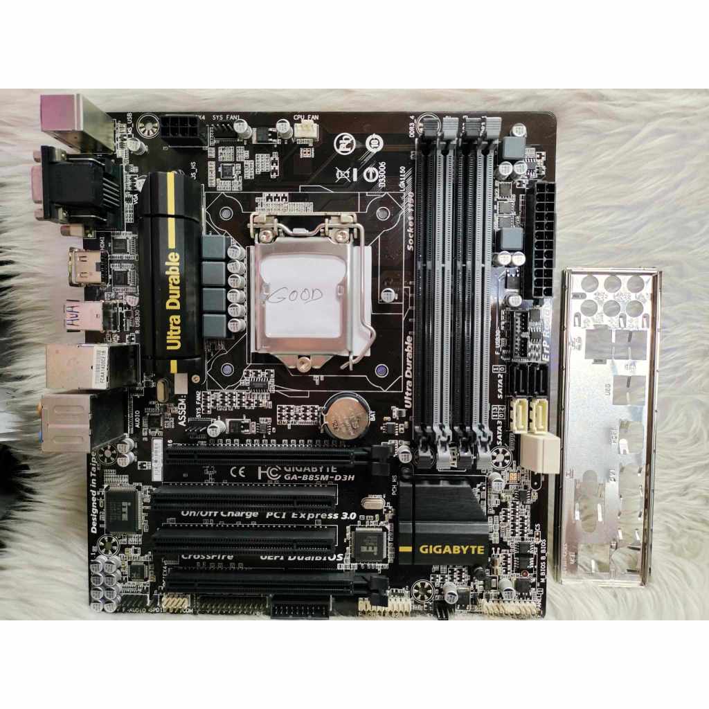 ASUS / GIGABYTE H85 1150 4TH GEN 4 SLOT RAM MOTHERBOARD | Shopee ...