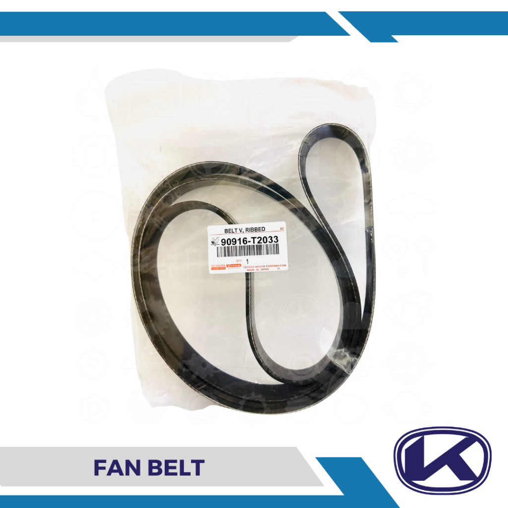 Toyota Fan Belt 90916-T2033 (7PK2050) for Toyota Hilux GUN125 GUN126 ...