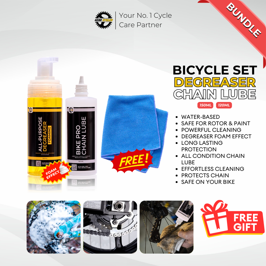 (BUNDLE) Gear Cycles Drivetrain Degreaser FOAMING Bike Chain Lube Bike ...