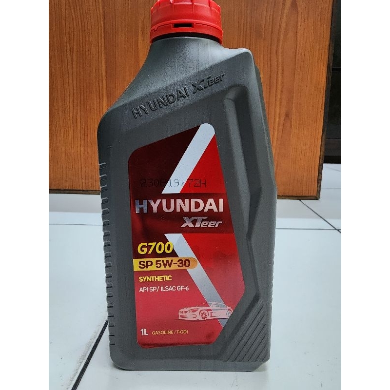 Hyundai Xteer Gasoline G700 5W30 1ltr Semi Synthetic | Shopee Philippines